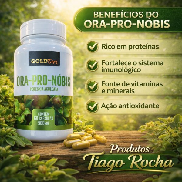 Ora Pro Nóbis 60 cápsulas alto em proteína vegetal - Produtos Naturais ...
